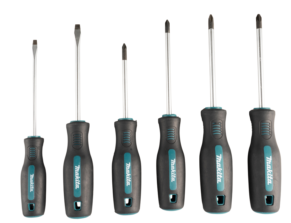 Atsuktuvų rinkinys Makita E-13524, 6 vnt, PH1x100, PH2x100, PZ1x80, PZ2x100, SL4.0x100, SL5 ...
