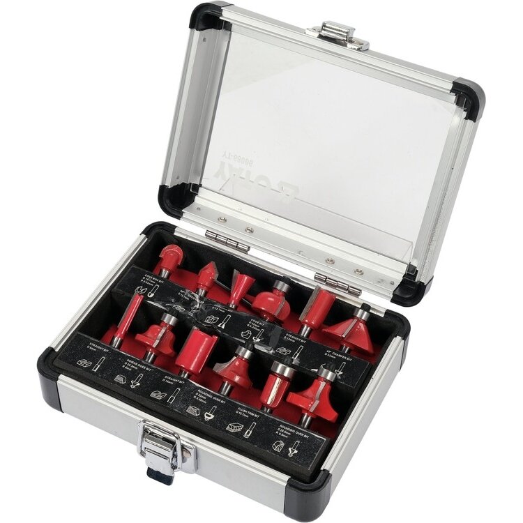 Frezų medžiui rinkinys | Ø 6 mm | 12 vnt. (YT-68006) | RANKIS.LT ...