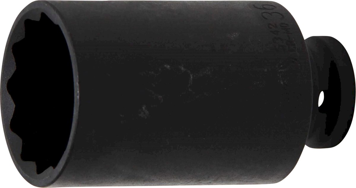 Galvutė ilga smūginė plonasienė 12 kampų | 12,5 mm (1/2") | 36 mm (5342 ...