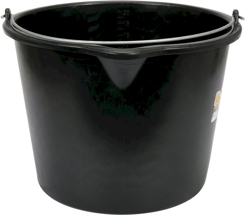 Kibiras statybinis juodas | su nutekėjimu | 20l (06382) | RANKIS.LT ...