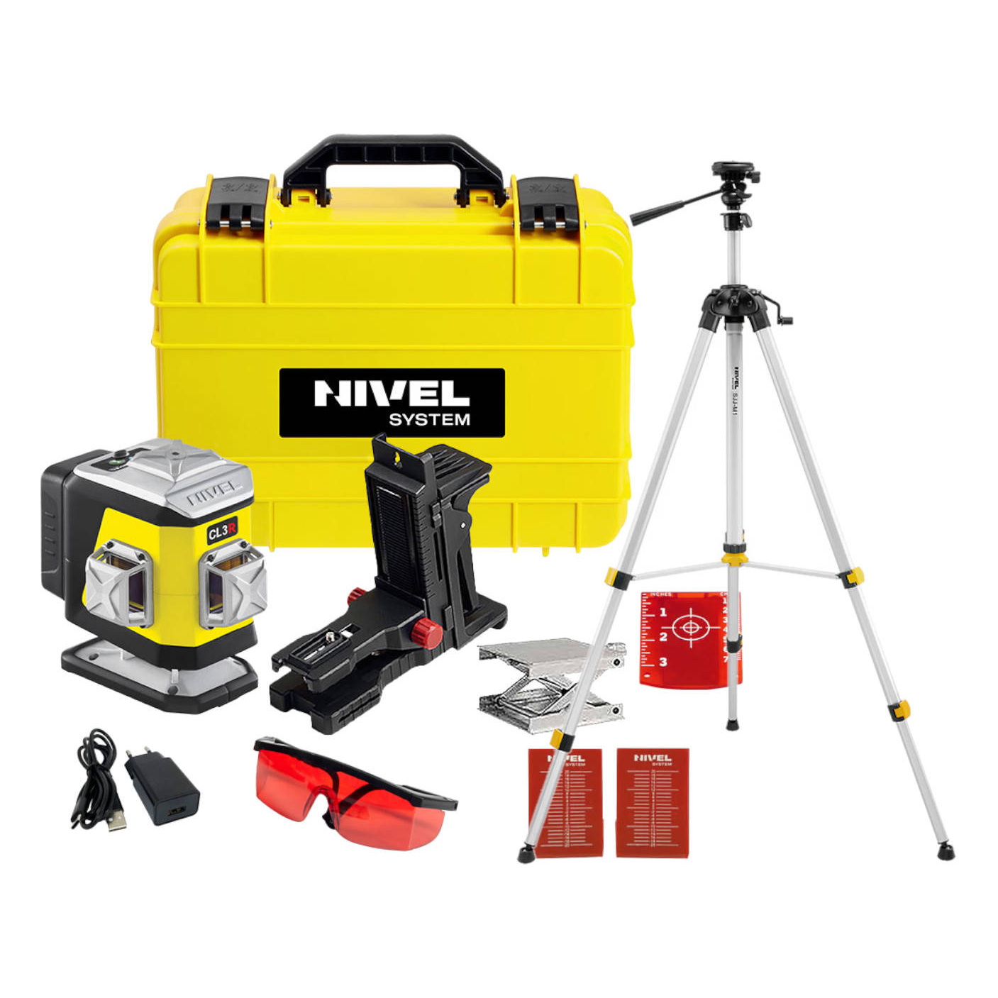 Lazerinis nivelyras Nivel System CL3R komplektas su stovu SJJ-M1 EX ...