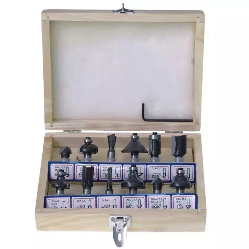 Medžio frezų rinkinys DEDRA 0780, 12vnt | RANKIS.LT | INTERNETINĖ ...