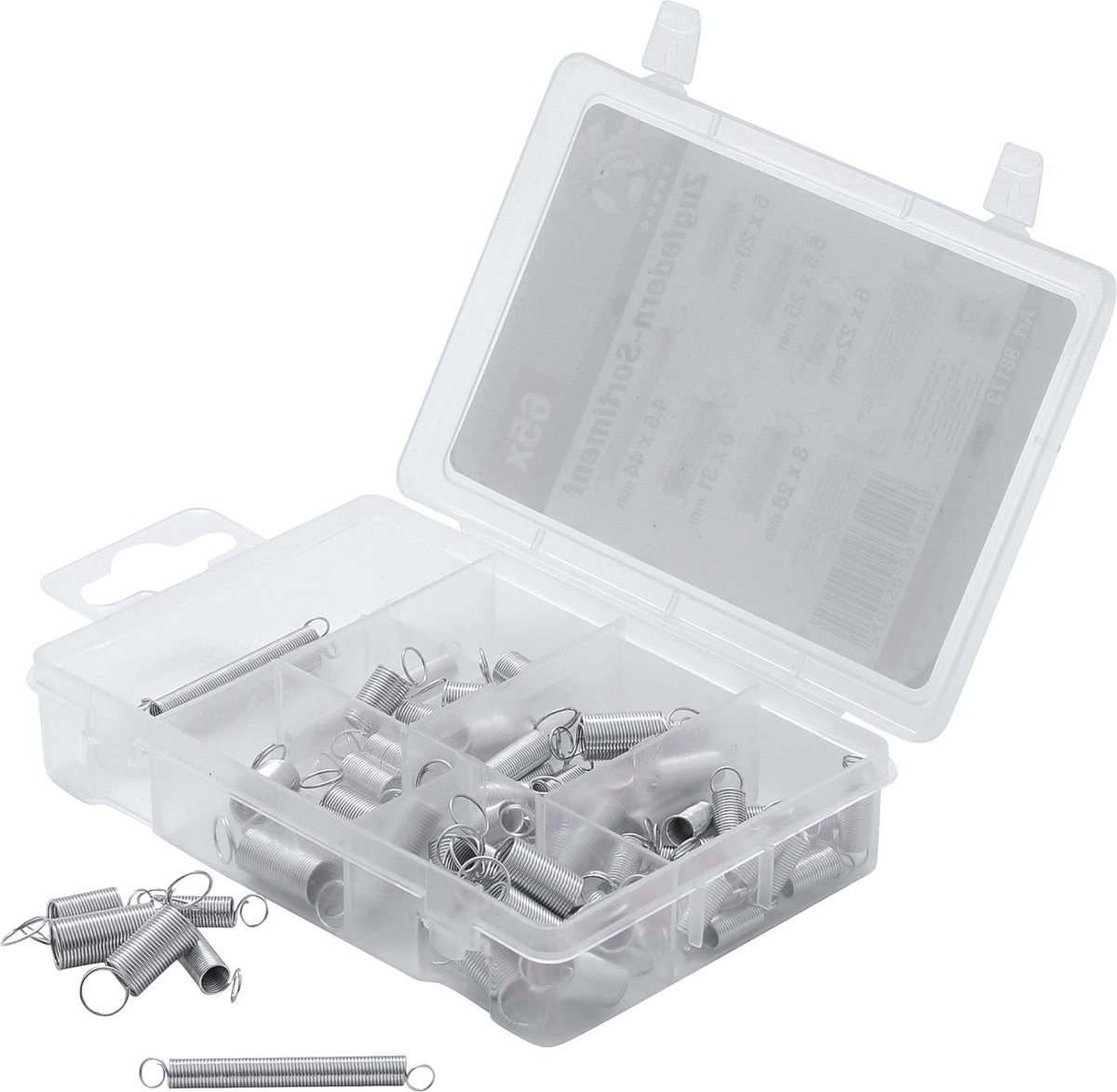 Spyruoklių asortimentas | Tempimo spyruoklės | 65 vnt. (88173) | RANKIS ...