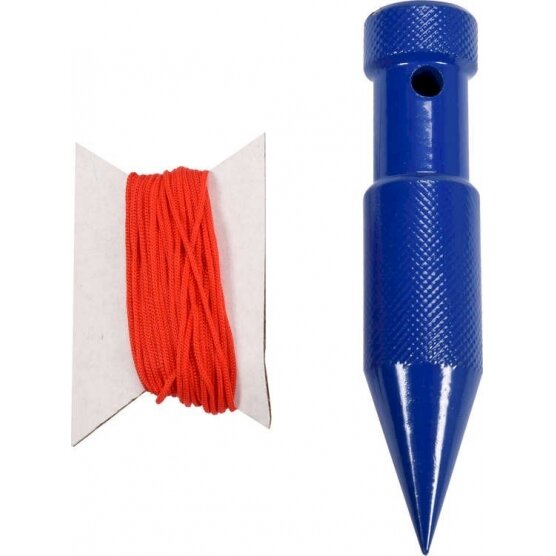 Svambalas plieninis dažytas | su pinta virve | 200g / 6 m (17303 ...