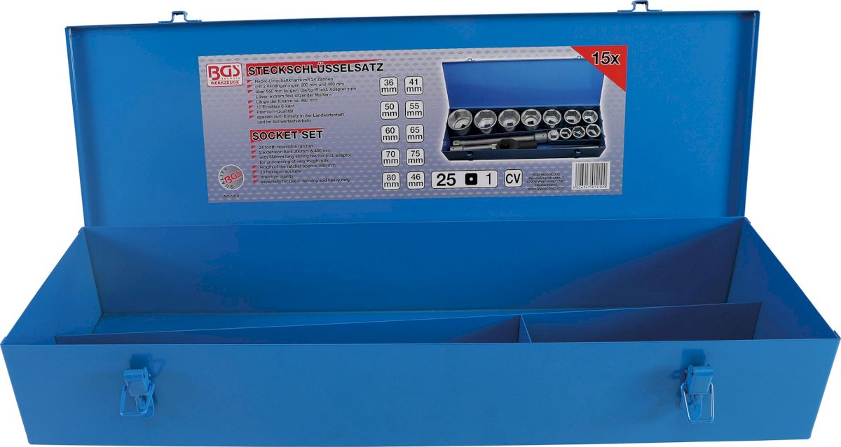 Tuščia metalinė dėžė iš rinkinio BGS 1210 (1210-LEER) | RANKIS.LT ...