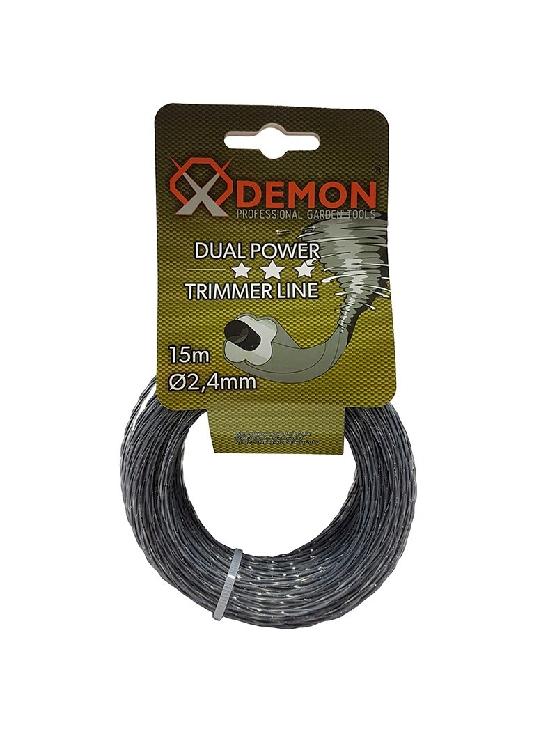Valas žolei trimeriams | pintas / sustiprintas / suktas | 2.4 mm x 15 m (M830832) | RANKIS.LT ...