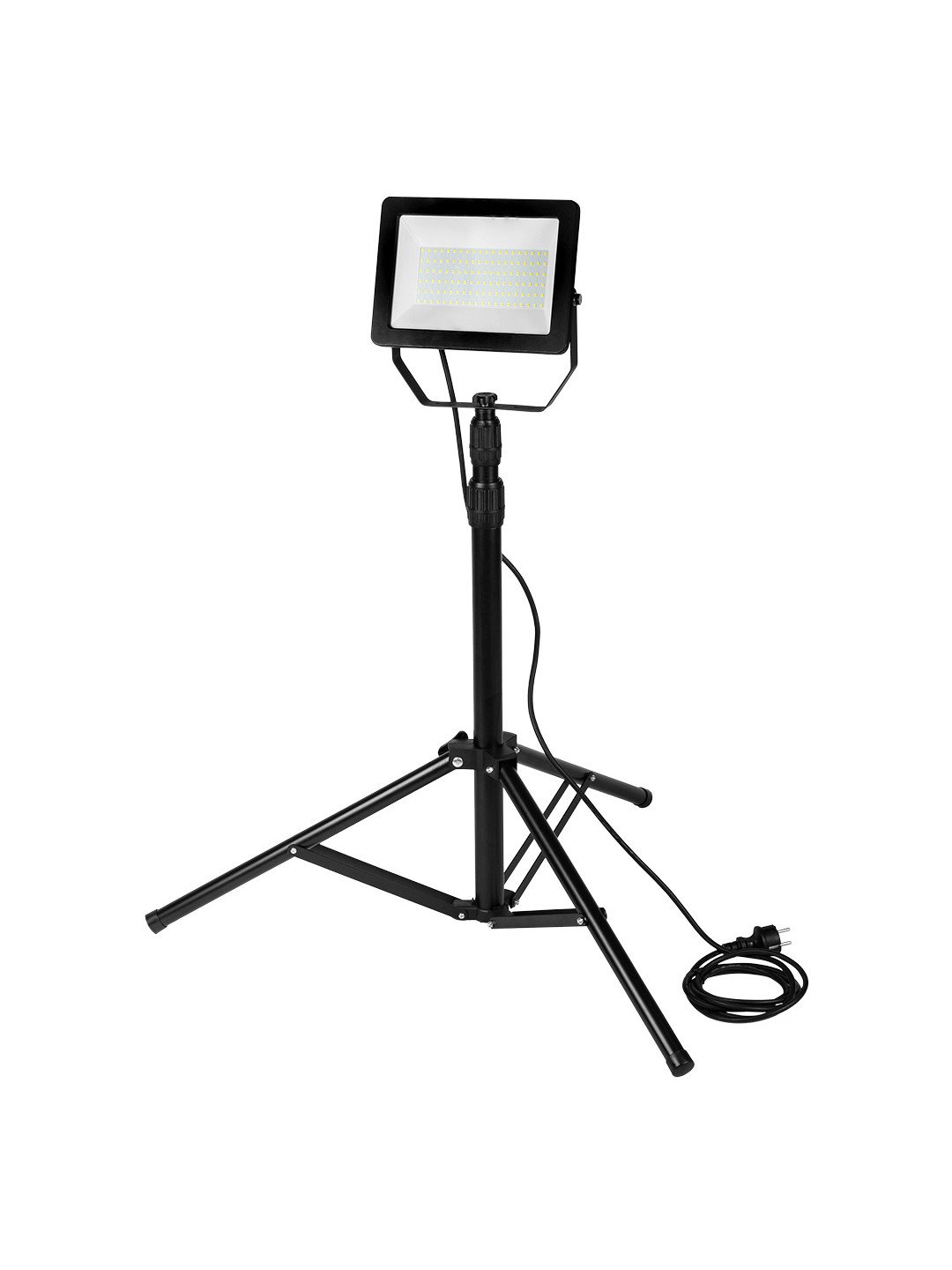 Viengubas prožektorius 100W SMD LED 8500lm ant 1,8 m trikojo su kabeliu ...